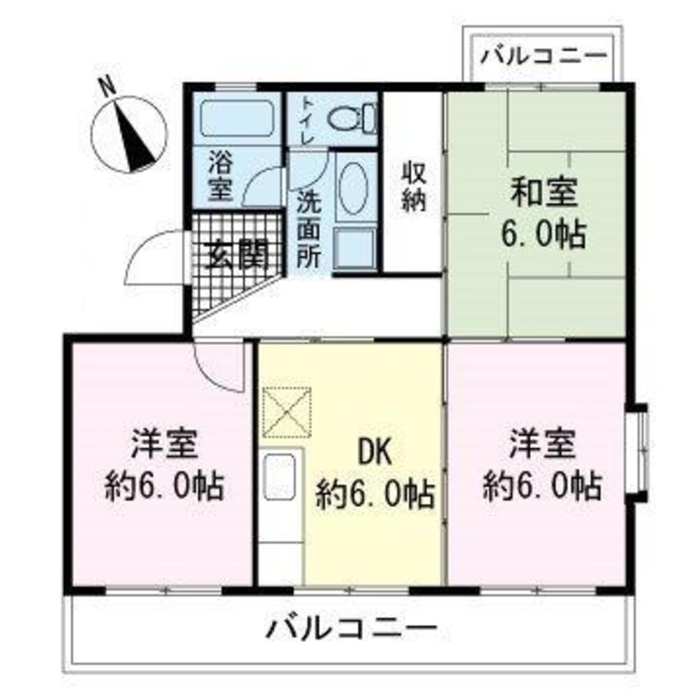 プロスペラ平石 静岡県伊豆の国市守木 (5.5万円／3DK (和6 洋6 洋6 DK6)／60.97㎡)｜賃貸物件(賃貸マンション・アパート・一戸建て)の住宅情報・お部屋探しならYahoo!不動産