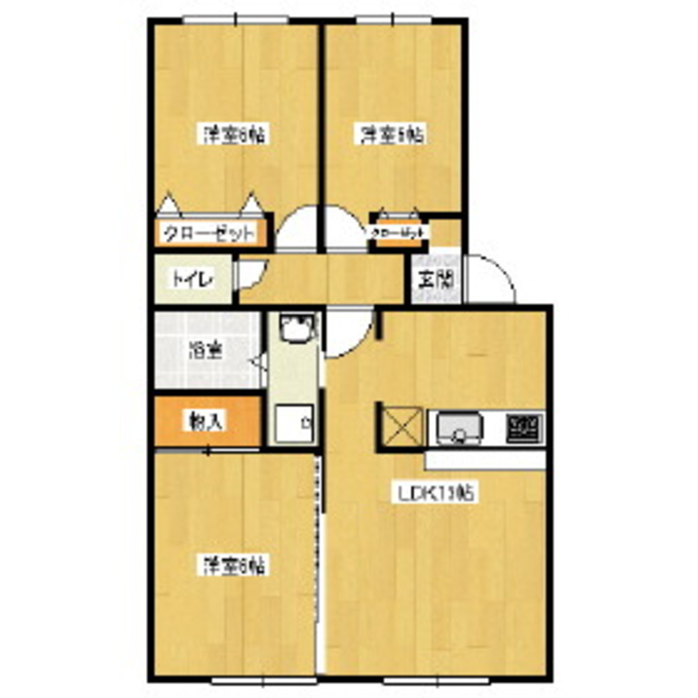 ハイムスイート 千葉県東金市南上宿 (6.5万円／3LDK (洋6 洋5.6 洋4.5 LDK10)／62.2㎡)｜賃貸物件(賃貸マンション・アパート・一戸建て)の住宅情報・お部屋探しなら ...