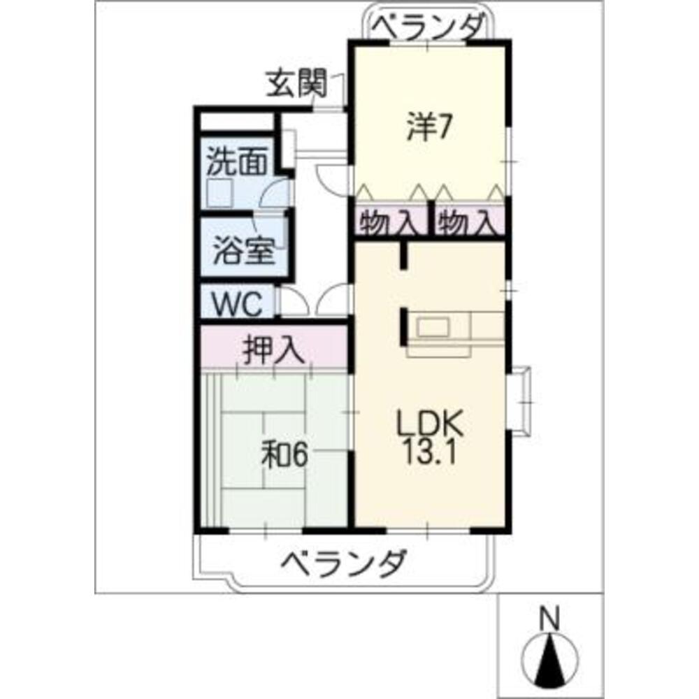 アビタシオン石黒 愛知県春日井市如意申町4 (5.9万円／2LDK／66.14㎡)｜賃貸物件(賃貸マンション・アパート・一戸建て)の住宅情報・お部屋探しならYahoo!不動産