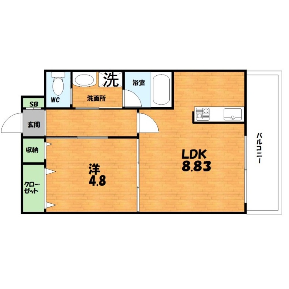 ラグラン枚方～RAGLAN～ 大阪府枚方市渚西2 (6.6万円／1LDK (洋4.8 LDK8.83)／33.44㎡)｜賃貸物件(賃貸マンション・アパート・一戸建て)の住宅情報・お部屋探しなら ...