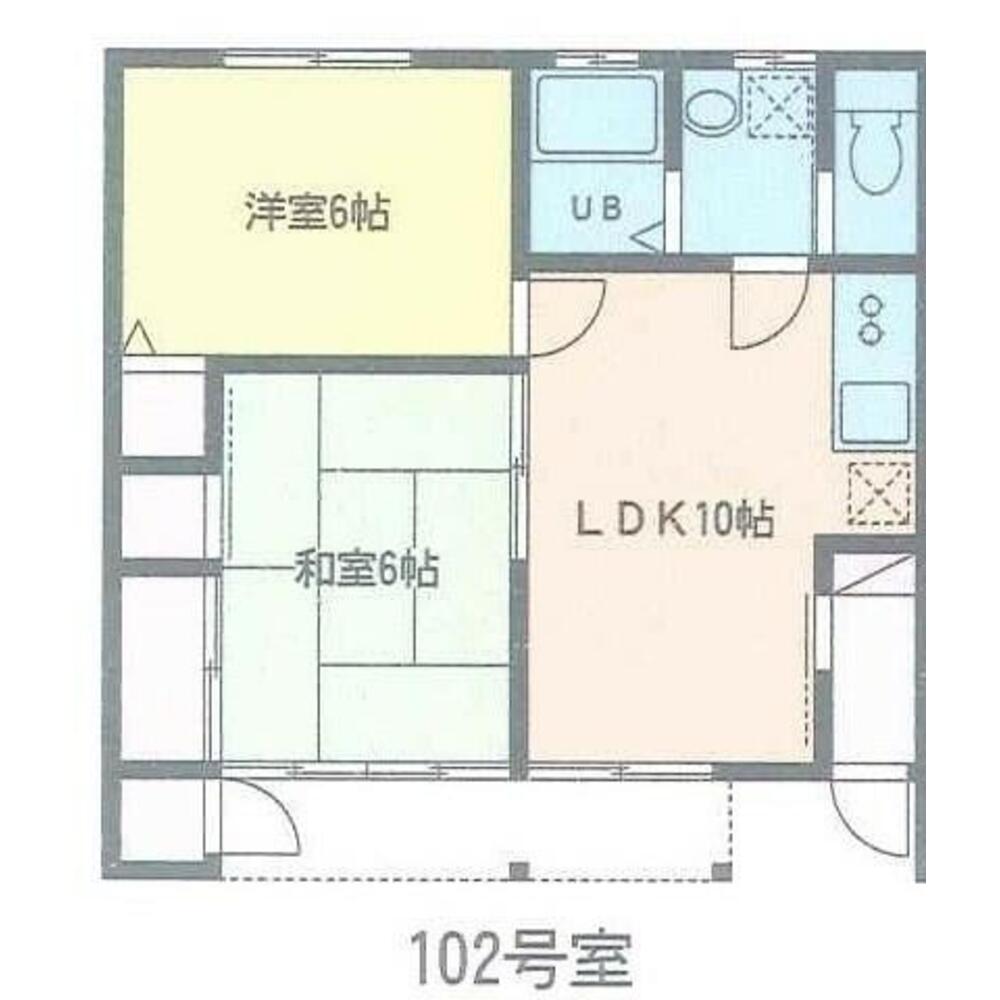 K・Sロイヤルハイツ 宮城県仙台市若林区中倉1 (6万円／2LDK (和6 洋6 LDK10)／46.37㎡)｜賃貸物件(賃貸マンション・アパート・一戸建て)の住宅情報・お部屋探しなら ...
