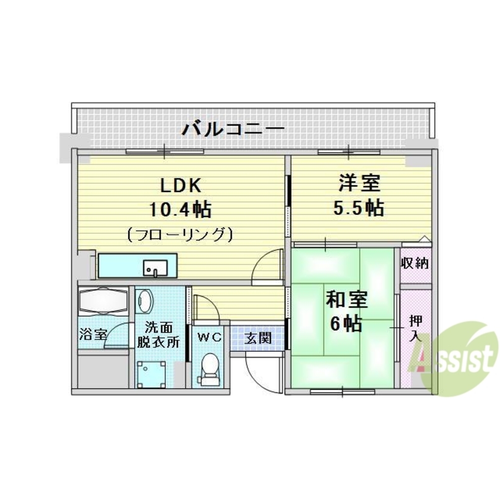 21世紀ペガサス3 大阪府豊中市利倉3 (6.7万円／2LDK (和6 洋5.5 LDK10.4)／50.2㎡)｜賃貸物件(賃貸マンション・アパート・一戸建て)の住宅情報・お部屋探しなら ...