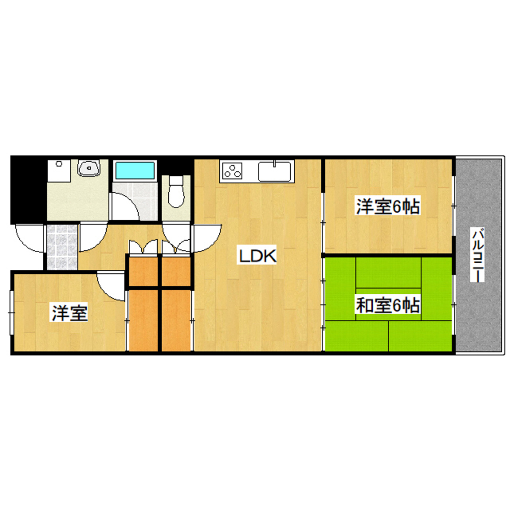 パラッシオ舞子 兵庫県神戸市垂水区海岸通 (8.9万円／2LDK (和6 洋6 洋5 LDK12.0)／66.13㎡)｜賃貸物件(賃貸マンション・アパート・一戸建て)の住宅情報・お部屋探しなら ...