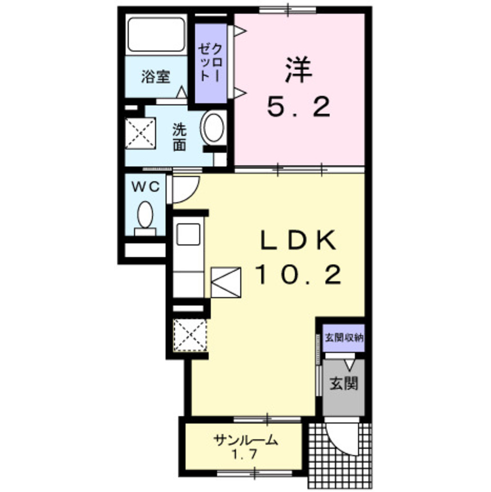 ラ・グラシアII 兵庫県姫路市砥堀 (4.9万円／1LDK (洋5.2)／40.02㎡)｜賃貸物件(賃貸マンション・アパート・一戸建て)の住宅情報・お部屋探しならYahoo!不動産