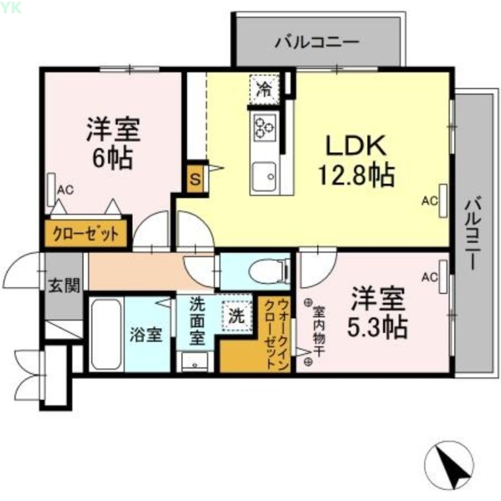 T＆R Apartment 沖縄県浦添市沢岻2 (12.9万円／2LDK (洋6 洋5.3 LDK12.8)／53.76㎡)｜賃貸物件(賃貸マンション・アパート・一戸建て)の住宅情報・お ...