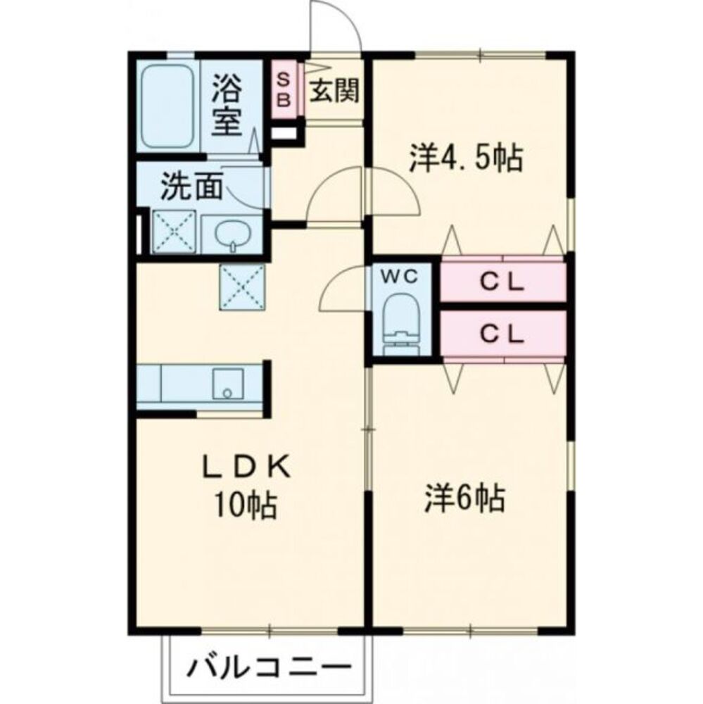 ハイムしょうぶ園 東京都青梅市吹上 (6.6万円／2LDK (洋6 洋4.5 LDK10.00)／47.38㎡)｜賃貸物件(賃貸マンション・アパート・一戸建て)の住宅情報・お部屋探しなら ...
