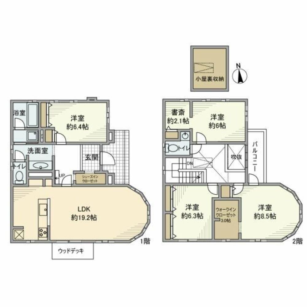 桂台戸建 神奈川県横浜市青葉区桂台2 (30万円／4LDK (和6.4 洋8.5 洋6.3 洋6 LDK19.2)／125.78㎡)｜賃貸物件(賃貸マンション・アパート・一戸建て)の住宅情報 ...