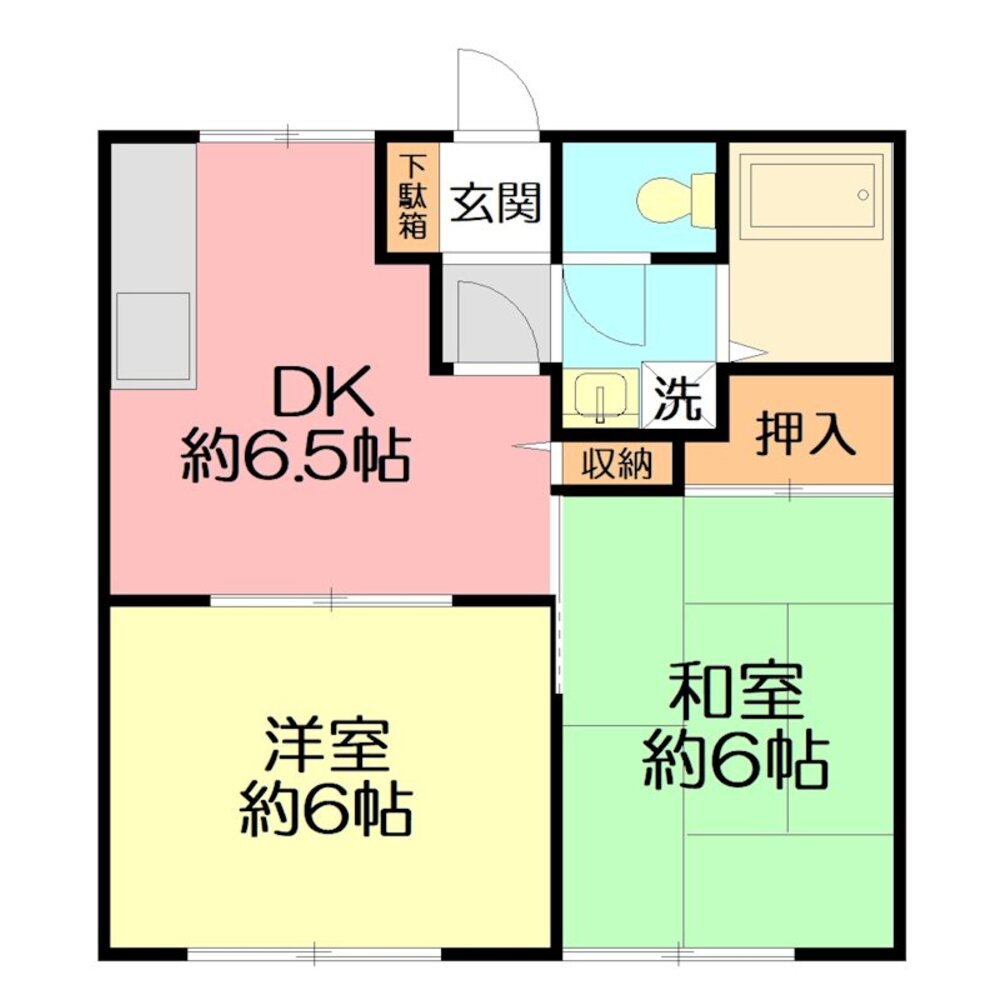 小田急江ノ島線 長後駅 2階建 築32年 神奈川県藤沢市高倉 (6.2万円／2DK (和6 洋6 DK6.7)／41.73㎡)｜賃貸物件(賃貸マンション・アパート・一戸建て)の住宅情報・お ...