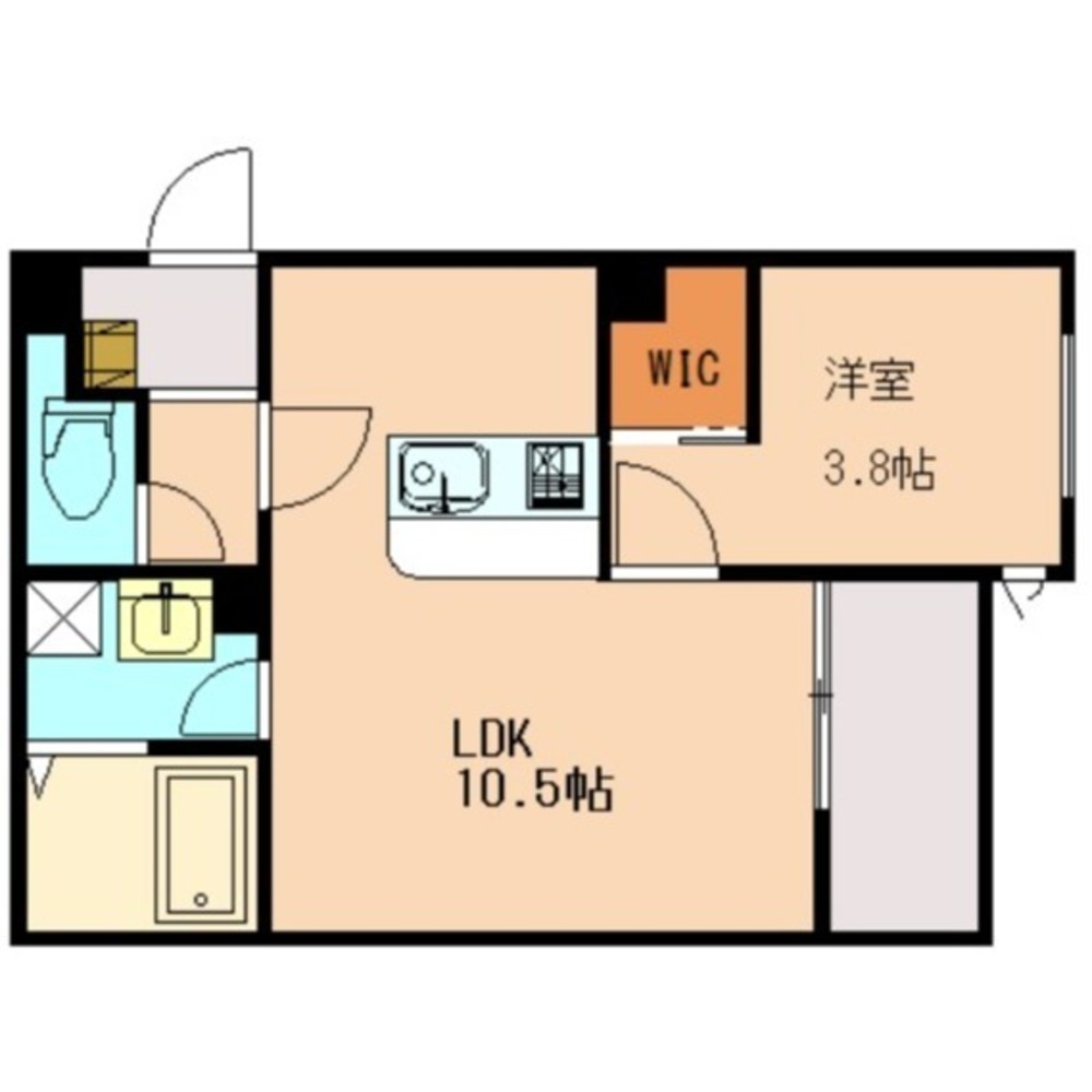 Crecia片野II 福岡県北九州市小倉北区片野1 (5.3万円／1LDK (洋3.8 LDK10.5)／33㎡)｜賃貸物件(賃貸マンション・アパート・一戸建て)の住宅情報・お部屋探しなら ...