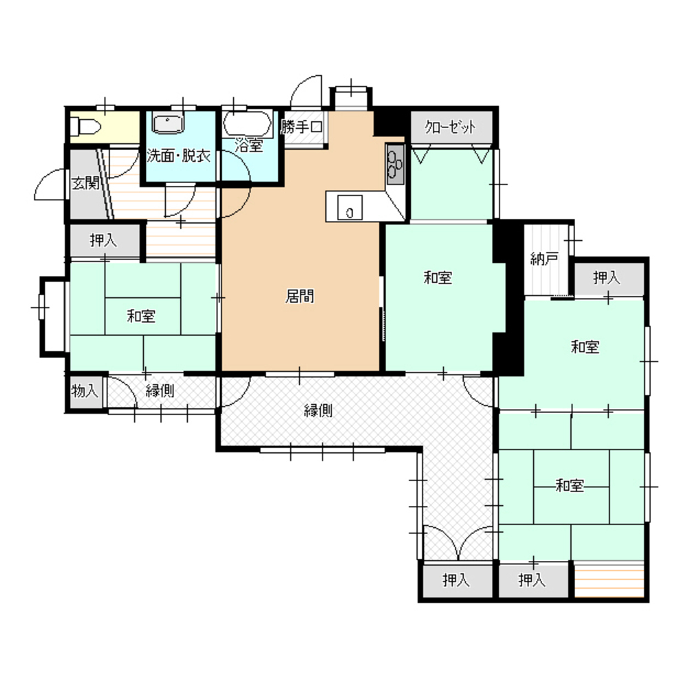 野上貸家 山口県山口市小郡尾崎町 (6.3万円／4LDK／116.25㎡)｜賃貸物件(賃貸マンション・アパート・一戸建て)の住宅情報・お部屋探しならYahoo!不動産