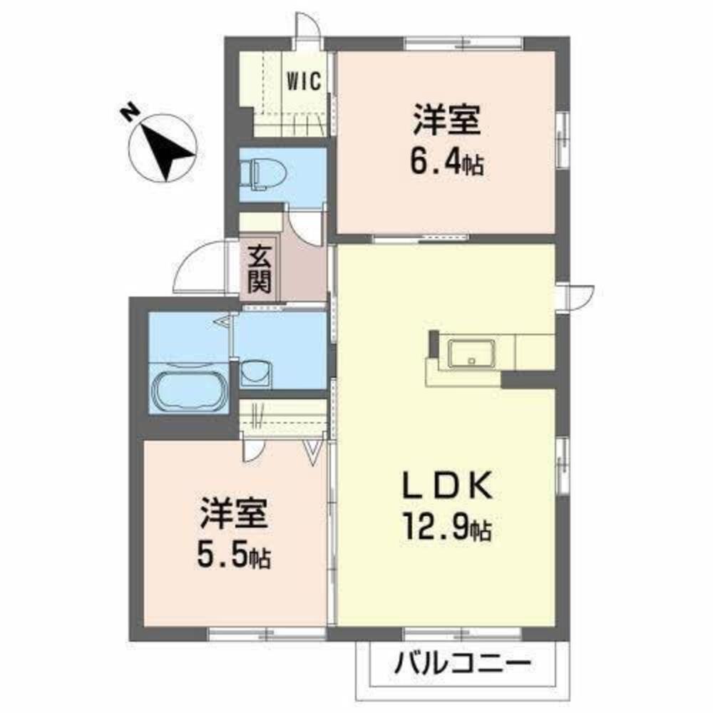 ディアコートYS 福島県いわき市小名浜岡小名字前原 (5.5万円／2LDK (洋12.9 洋6.4 洋5.5)／53㎡)｜賃貸物件(賃貸マンション・アパート・一戸建て)の住宅情報・お部屋探し ...