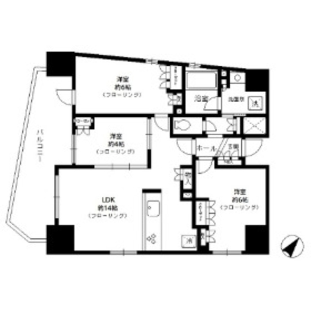 ヴィラ・トリシクル 東京都豊島区西巣鴨3 (18.8万円／3LDK (洋6 洋6 洋4 LDK14.0)／64.76㎡)｜賃貸物件(賃貸マンション・アパート・一戸建て)の住宅情報・お部屋探し ...