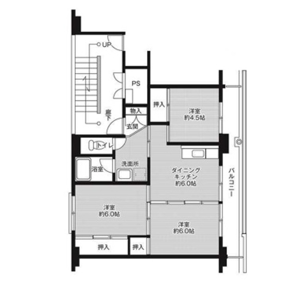 加古川線 比延駅 5階建 築38年 兵庫県西脇市堀町 (4.35万円／3DK／53.08㎡)｜賃貸物件(賃貸マンション・アパート・一戸建て)の住宅情報・お部屋探しならYahoo!不動産