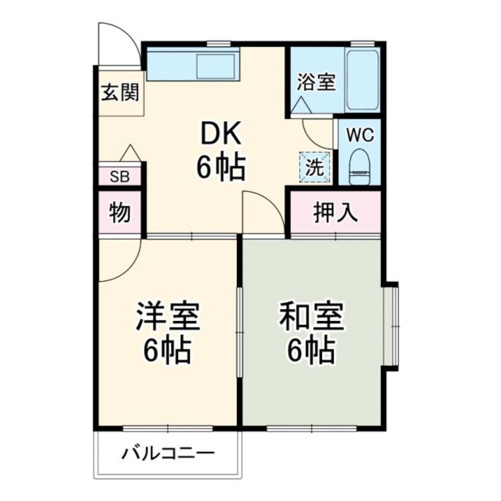 グリーンハイツA 千葉県八千代市ゆりのき台5 (5.5万円／2DK (和6 洋6 DK6.0)／38.49㎡)｜賃貸物件(賃貸マンション・アパート・一戸建て)の住宅情報・お部屋探しなら ...
