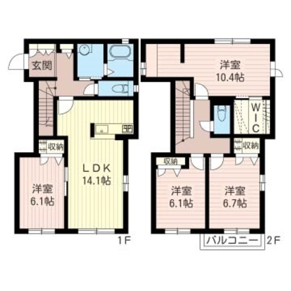 エスペランサ逗子 神奈川県逗子市桜山6 (18.7万円／4LDK (洋10.4 洋6.7 洋6.1 洋6.1 14.1)／107.25㎡)｜賃貸物件(賃貸マンション・アパート・一戸建て)の住宅 ...