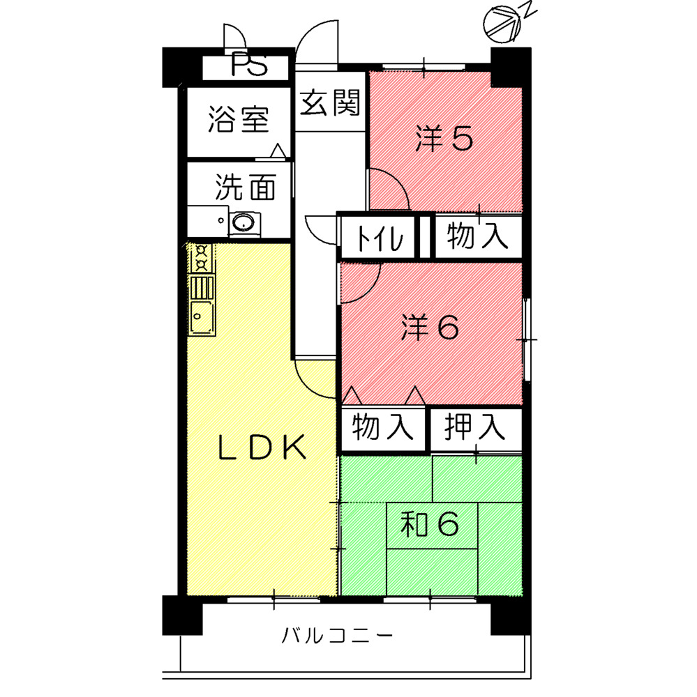 アストレア吉田 滋賀県野洲市市三宅 (7.6万円／3LDK (和6 洋6 洋5 LDK)／68㎡)｜賃貸物件(賃貸マンション・アパート・一戸建て)の住宅情報・お部屋探しならYahoo!不動産