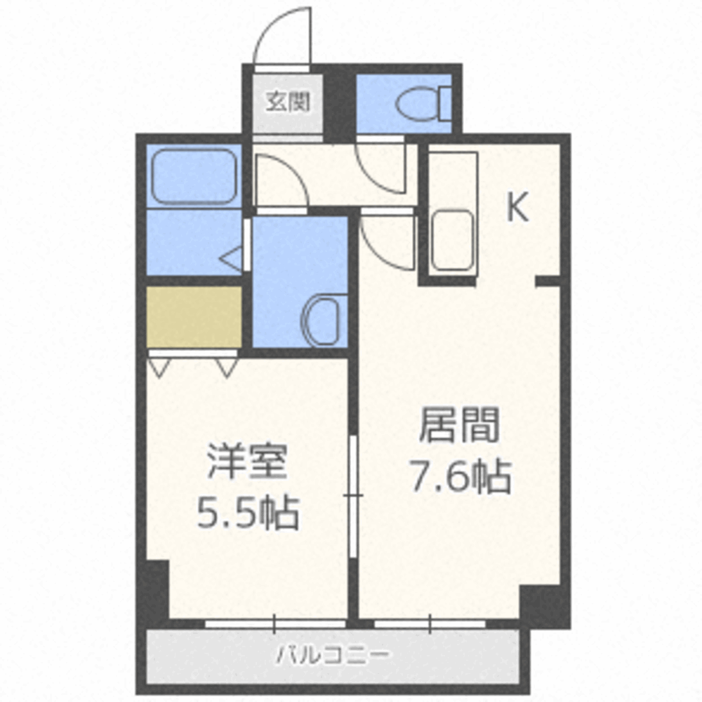札幌市営地下鉄南北線 北18条駅 地上9階建て 築23年 北海道札幌市北区北十八条西3 (5.8万円／1LDK (洋5.5 LD7.6K2)／36.5㎡)｜賃貸物件(賃貸マンション・アパート ...