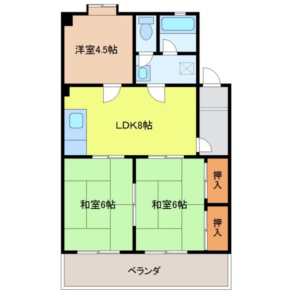 エレガンス柴 愛知県名古屋市名東区貴船3 (5.5万円／3LDK／60㎡)｜賃貸物件(賃貸マンション・アパート・一戸建て)の住宅情報・お部屋探しならYahoo!不動産
