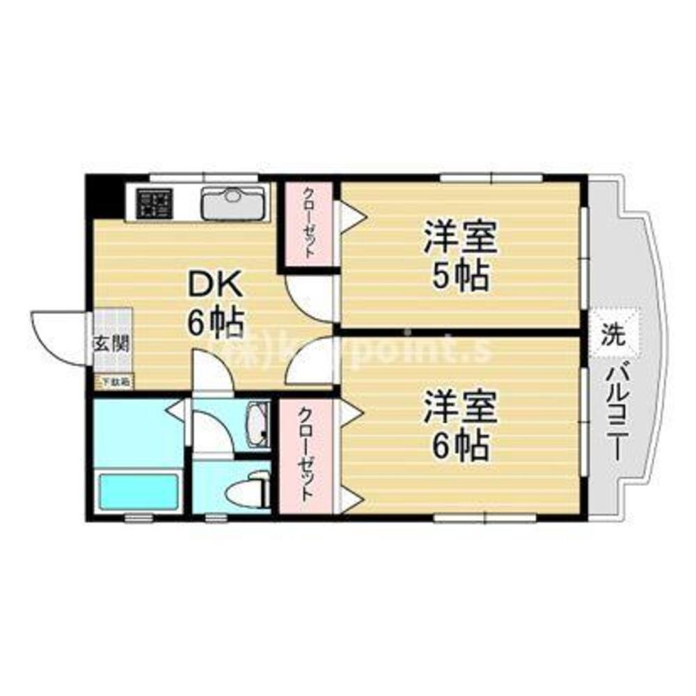 西武池袋線 江古田駅 5階建 築38年 東京都練馬区栄町 (8万円／2DK (洋6 洋5 DK6.0)／38.6㎡)｜賃貸物件(賃貸マンション・アパート・一戸建て)の住宅情報・お部屋探しなら ...