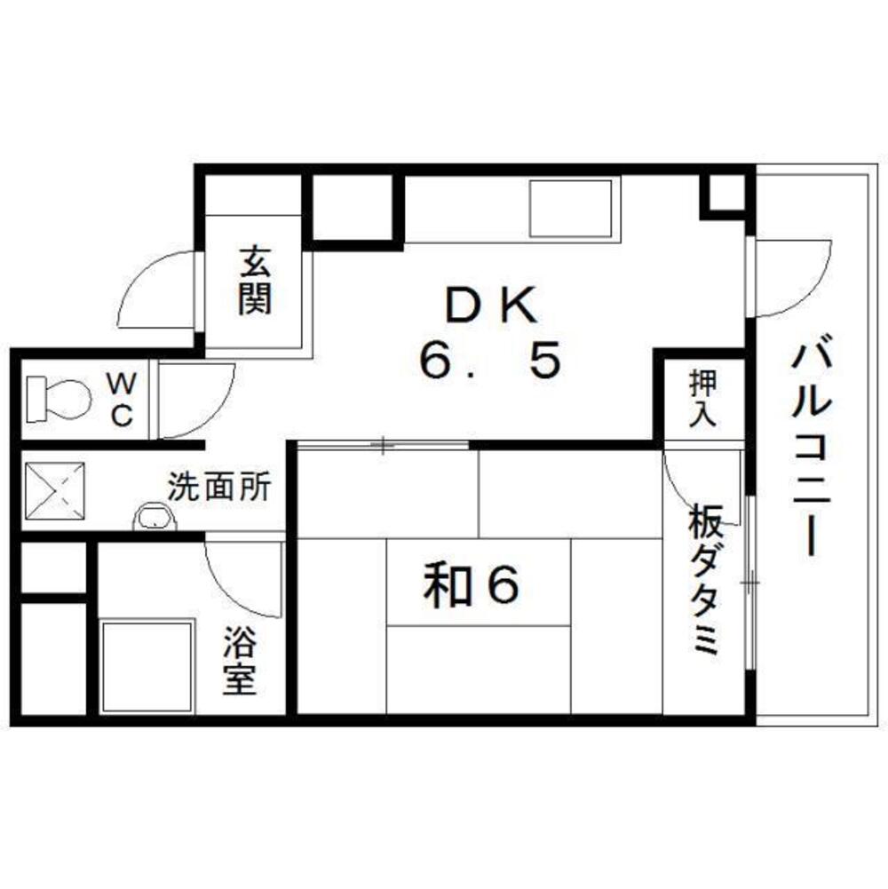 サンピア久米田(605号) 大阪府岸和田市大町 (4.8万円／1DK (和6 DK6.5)／35.56㎡)｜賃貸物件(賃貸マンション・アパート・一戸建て)の住宅情報・お部屋探しならYahoo!不動産