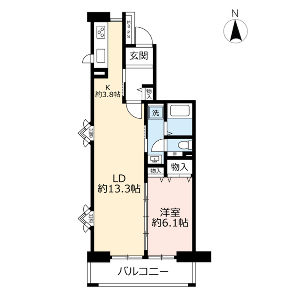 URベイシティ本牧南 神奈川県横浜市中区本牧原 (13.71万円／1LDK (洋6.1 K3.8LD13.3)／54.93㎡)｜賃貸物件(賃貸マンション・アパート・一戸建て)の住宅情報・お ...