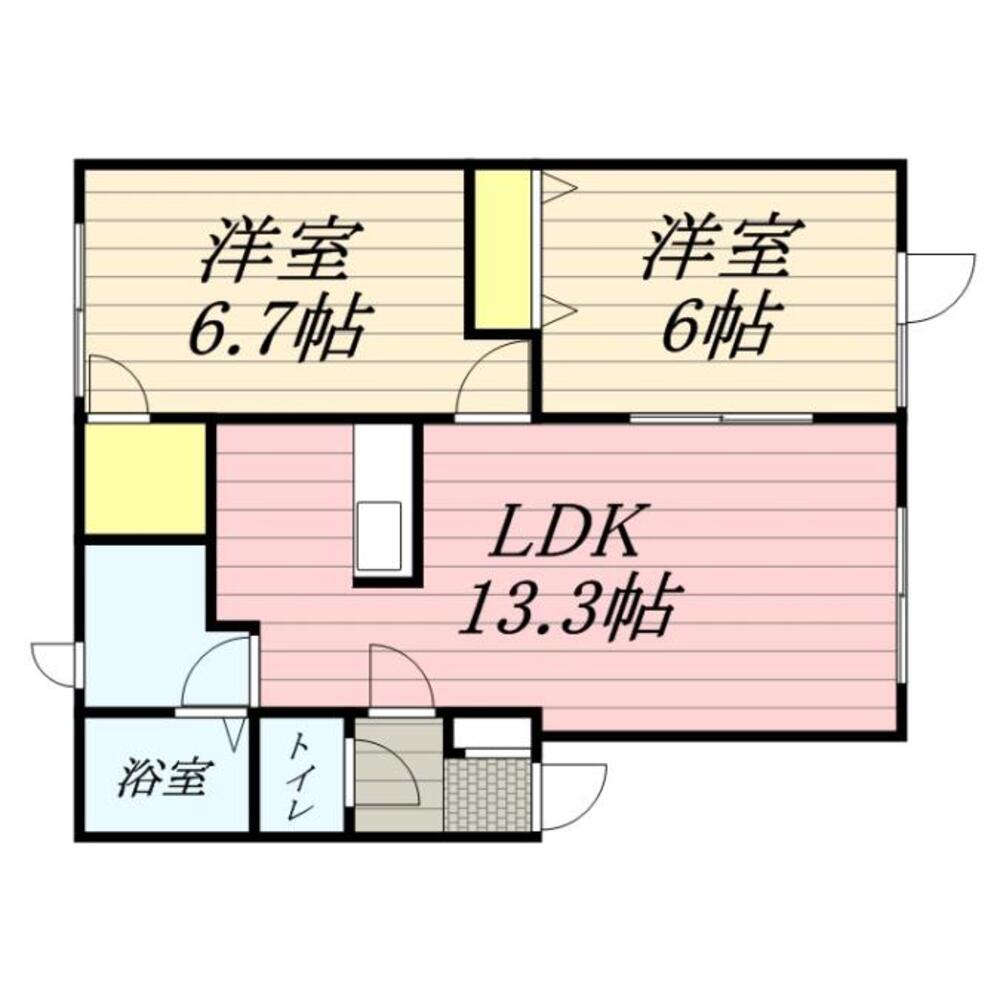 シレーナ I 北海道札幌市北区屯田八条7 (5.8万円／2LDK (LDK)／55.68㎡)｜賃貸物件(賃貸マンション・アパート・一戸建て)の住宅情報・お部屋探しならYahoo!不動産