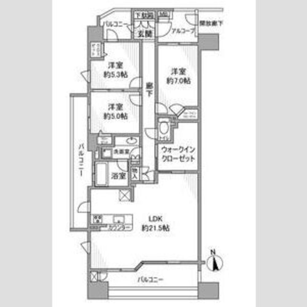 エムズシティ一宮フォレステージ 愛知県一宮市大志1 (14.9万円／3LDK／94.46㎡)｜賃貸物件(賃貸マンション・アパート・一戸建て)の住宅情報・お部屋探しならYahoo!不動産