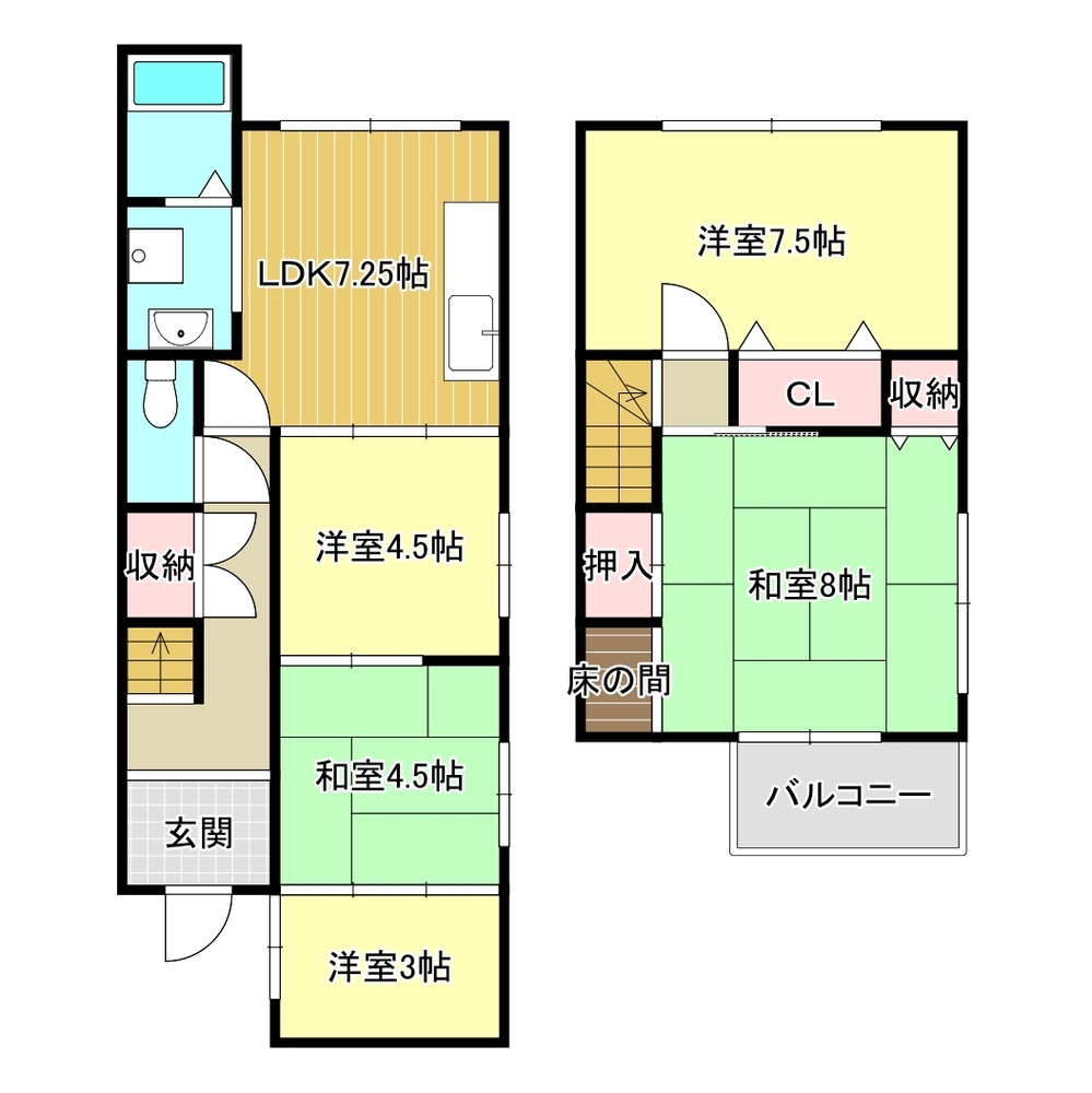 熊取町小谷北戸建 大阪府泉南郡熊取町小谷北2 (5万円／5LDK／72.49㎡)｜賃貸物件(賃貸マンション・アパート・一戸建て)の住宅情報・お部屋探しならYahoo!不動産