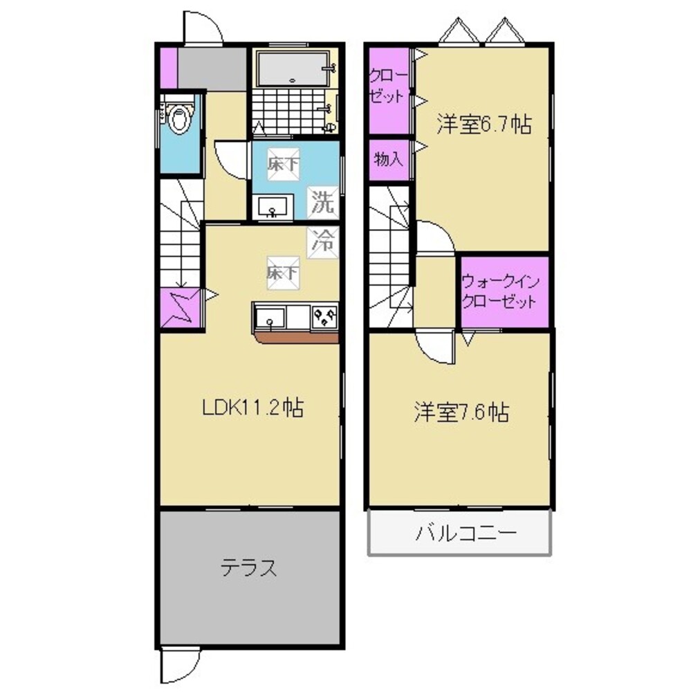 ベルウッドIZAI 宮城県仙台市若林区荒井2 (8.8万円／2LDK (洋7.6 洋6.7 11.2)／67.77㎡)｜賃貸物件(賃貸マンション・アパート・一戸建て)の住宅情報・お部屋探しなら ...