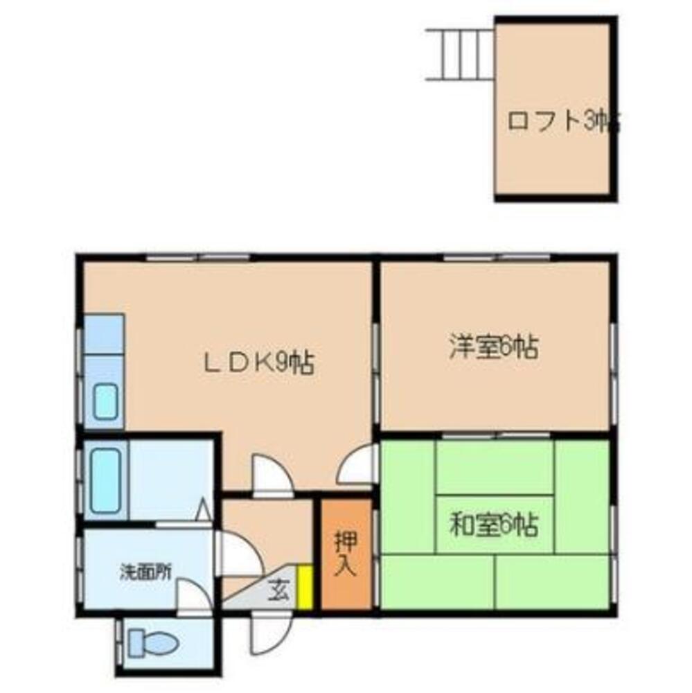 オレンジハウス 福岡県春日市小倉4 (3.8万円／2LDK (和6 洋6 LDK9.0 ロフト 3)／44㎡)｜賃貸物件(賃貸マンション・アパート・一戸建て)の住宅情報・お部屋探しなら ...