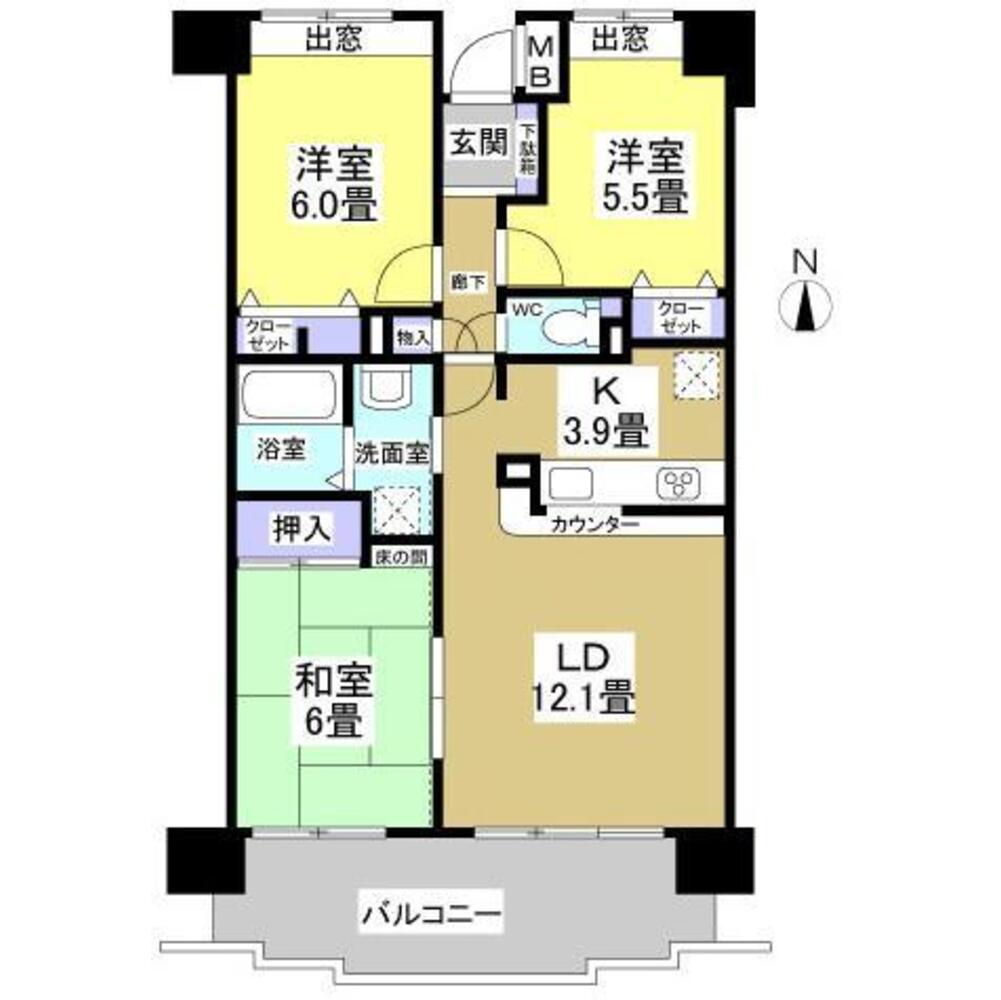 グランドメゾン浜松(904) 静岡県浜松市中央区中央1 (11万円／3LDK (和6 洋6 洋5.5 LDK16)／70.39㎡)｜賃貸物件(賃貸マンション・アパート・一戸建て)の住宅情報・お ...