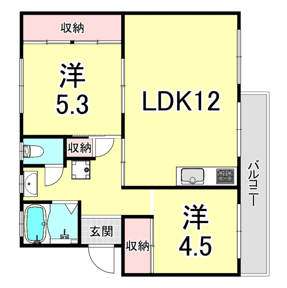 新多聞第2住宅110号棟 兵庫県神戸市垂水区本多聞5 (5.3万円／2LDK (洋5.3 洋4.5 LDK12)／46.27㎡)｜賃貸物件(賃貸マンション・アパート・一戸建て)の住宅情報・お ...