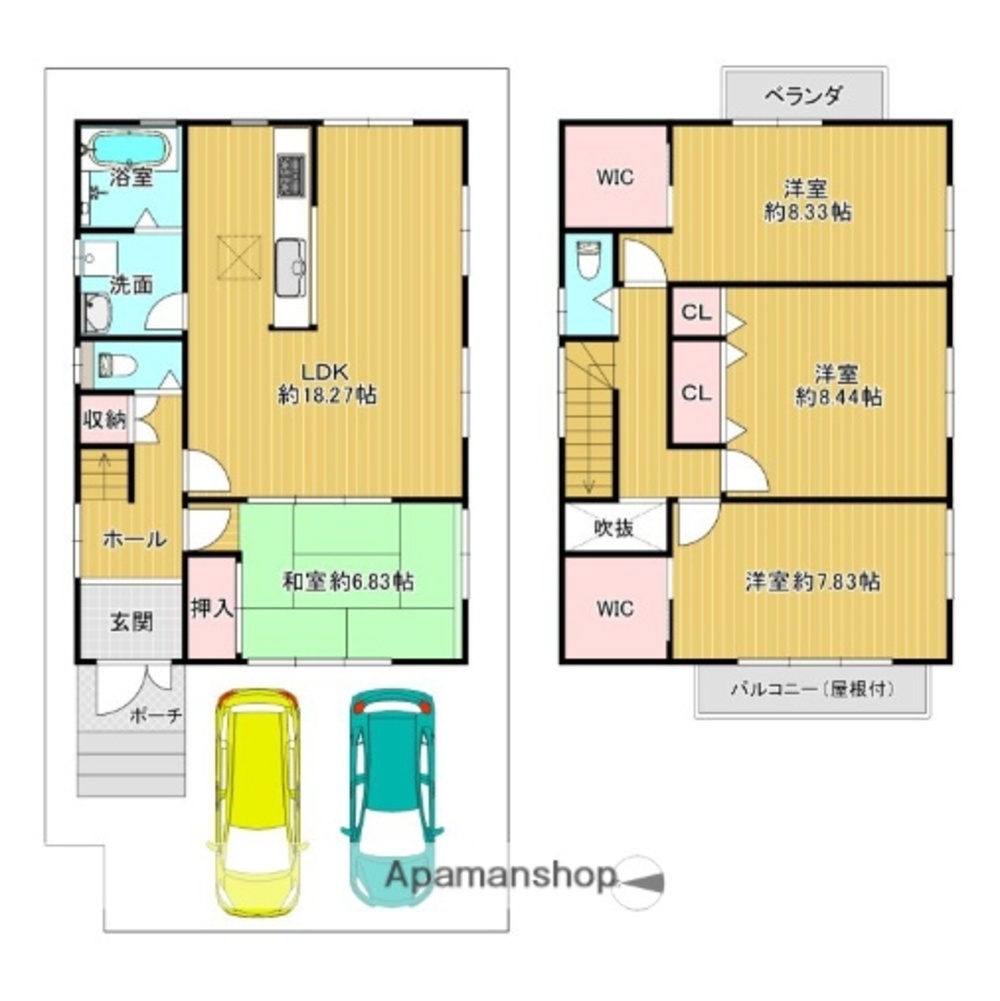 京田辺市薪堀切谷4期8号地 京都府京田辺市薪堀切谷 (13.8万円／4LDK (和6.8 洋8.4 洋8.3 洋7 LDK18.2)／115.92㎡)｜賃貸物件(賃貸マンション・アパート・一戸 ...