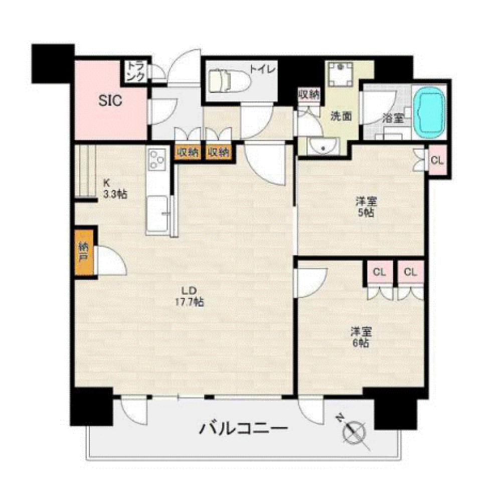 ブリリアザ・タワー東京八重洲アベニュー 東京都中央区新川2 (37万円／2LDK (洋6 洋5 LD17.7K3.3)／72.85㎡)｜賃貸物件(賃貸マンション・アパート・一戸建て)の住宅情報 ...
