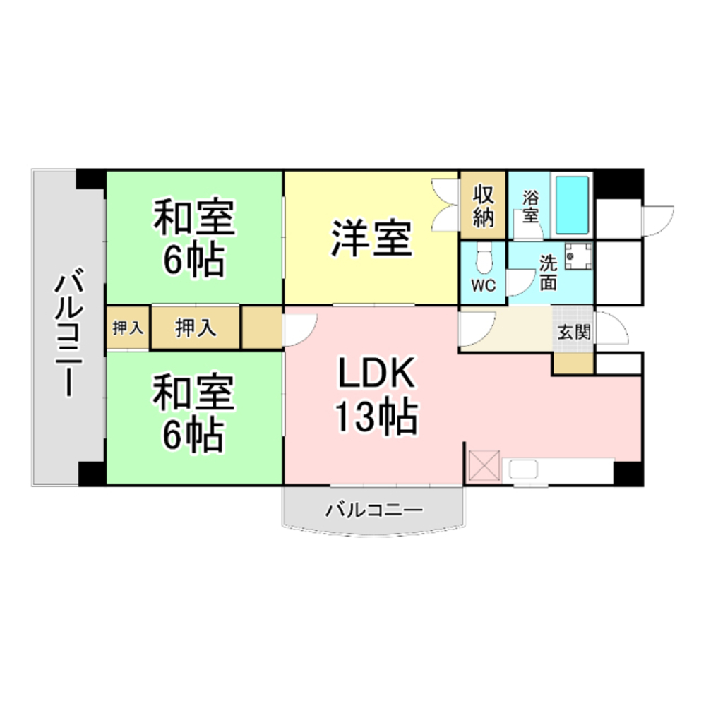 アルゴ西新町 福岡県北九州市門司区西新町1 (5万円／3LDK (和6 和6 洋6 LDK13)／64.89㎡)｜賃貸物件(賃貸マンション・アパート・一戸建て)の住宅情報・お部屋探しなら ...