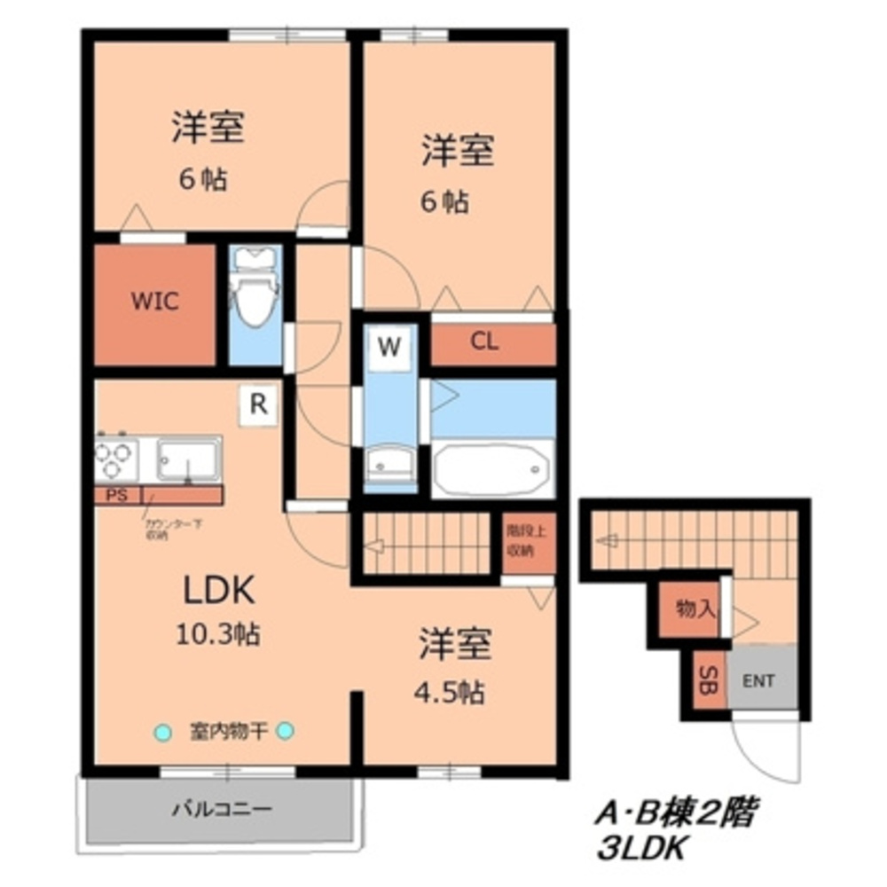Garden House A 東京都練馬区南大泉3 (16.5万円／3LDK (洋6 洋6 洋4.5 LDK10.3)／69.15㎡)｜賃貸物件(賃貸マンション・アパート・一戸建て)の住宅情報 ...