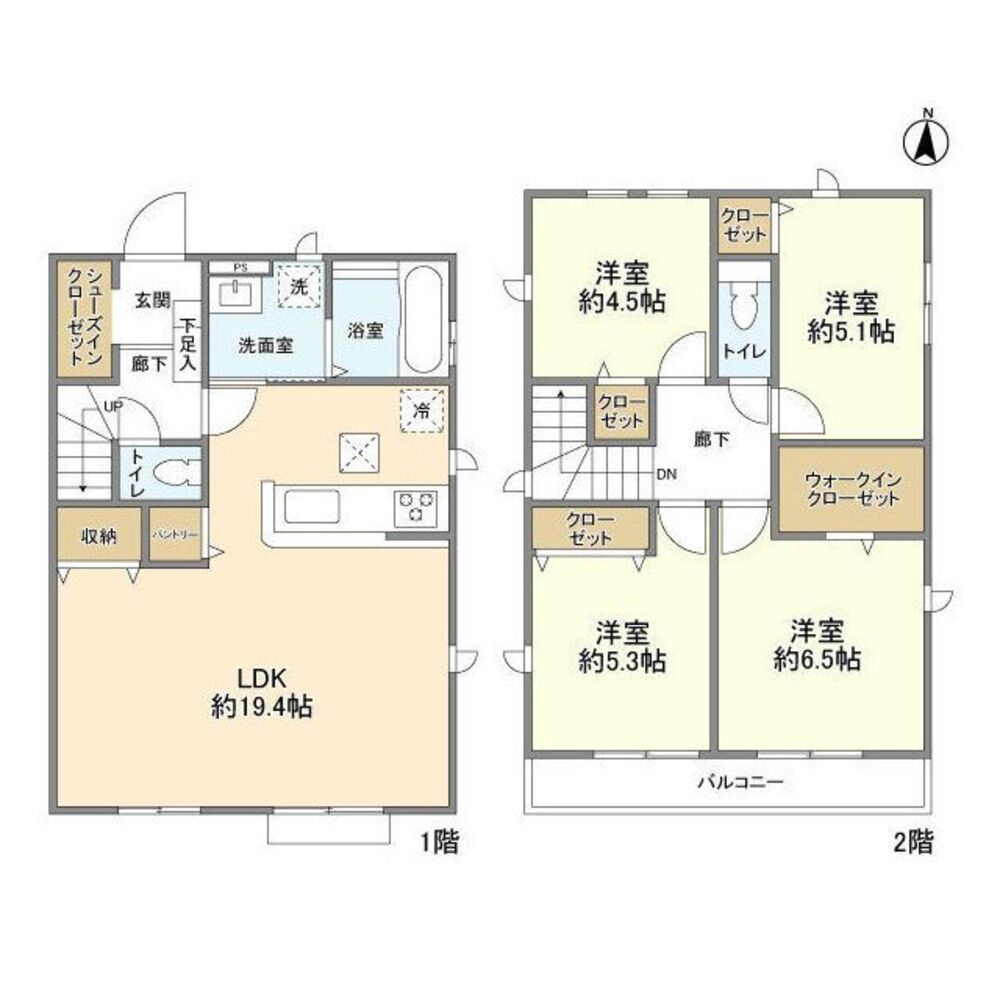 Kolet八王子川口＃09 東京都八王子市川口町 (15.8万円／4LDK (洋6.5 洋5.3 洋5.1 洋4.5 LDK19.40)／96.88㎡)｜賃貸物件(賃貸マンション・アパート ...