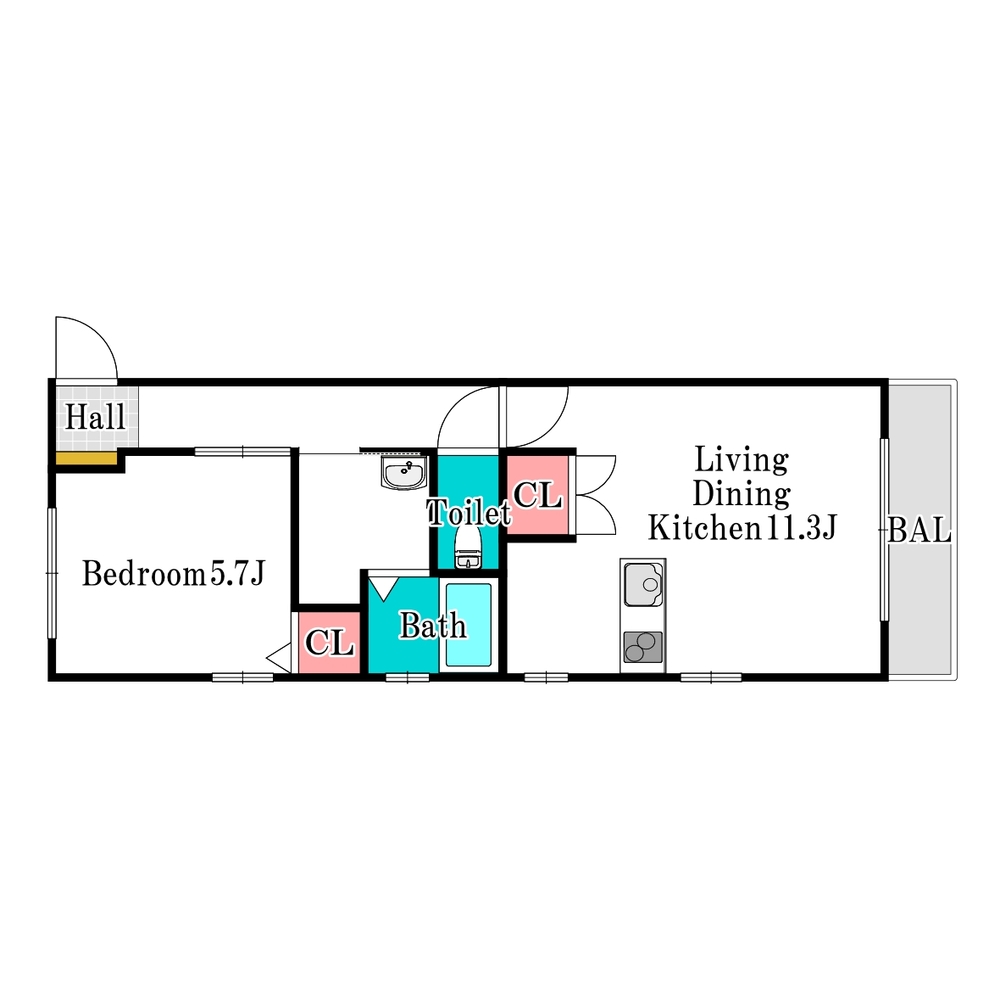 サクセション中島田 岡山県岡山市北区中島田町1 (6.5万円／1LDK (洋5.7 LDK11)／41.97㎡)｜賃貸物件(賃貸マンション・アパート・一戸建て)の住宅情報・お部屋探しなら ...