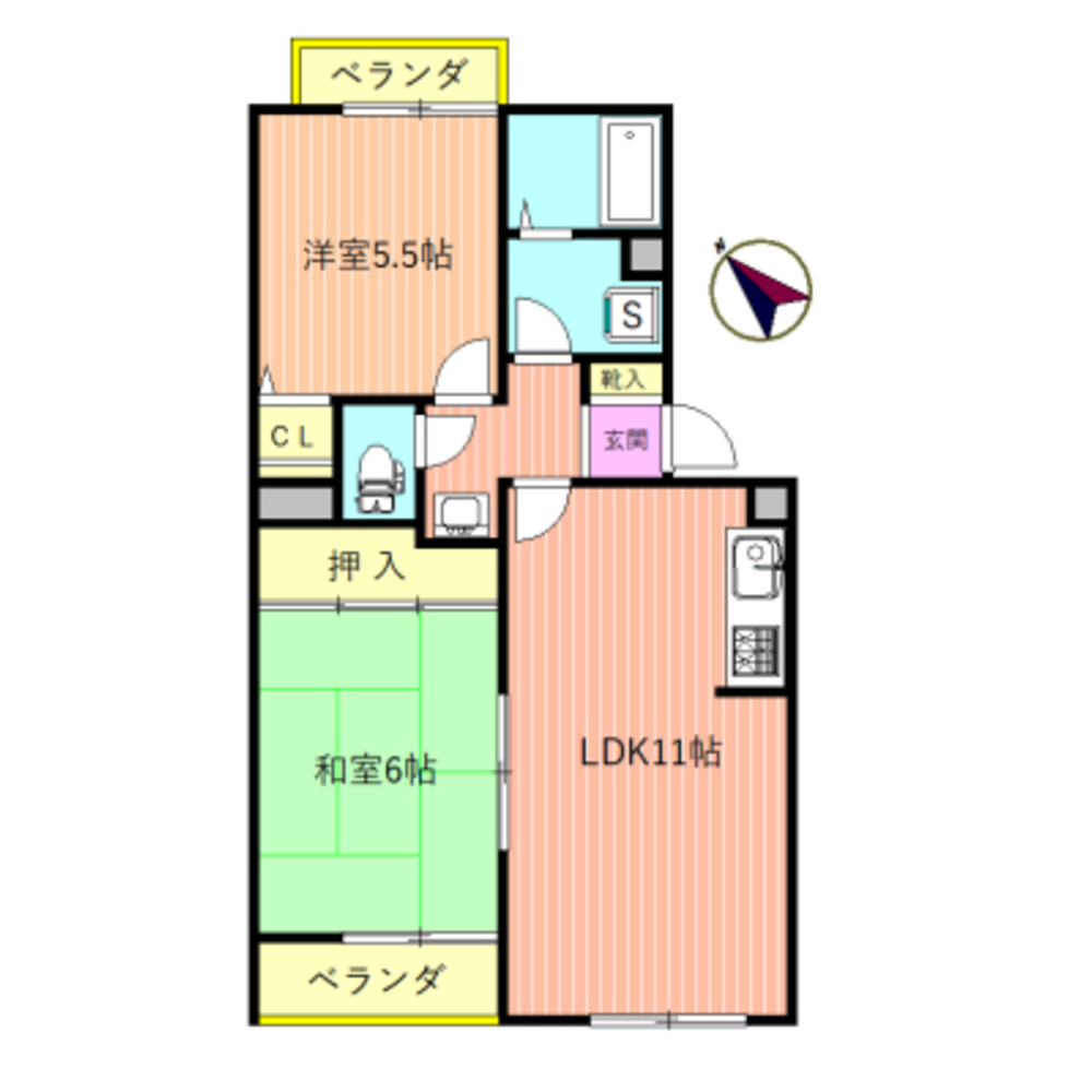 メゾンさがみ 神奈川県相模原市南区相模台7 (6.7万円／2LDK (和6 洋5.5 LDK11)／53.78㎡)｜賃貸物件(賃貸マンション・アパート・一戸建て)の住宅情報・お部屋探しなら ...