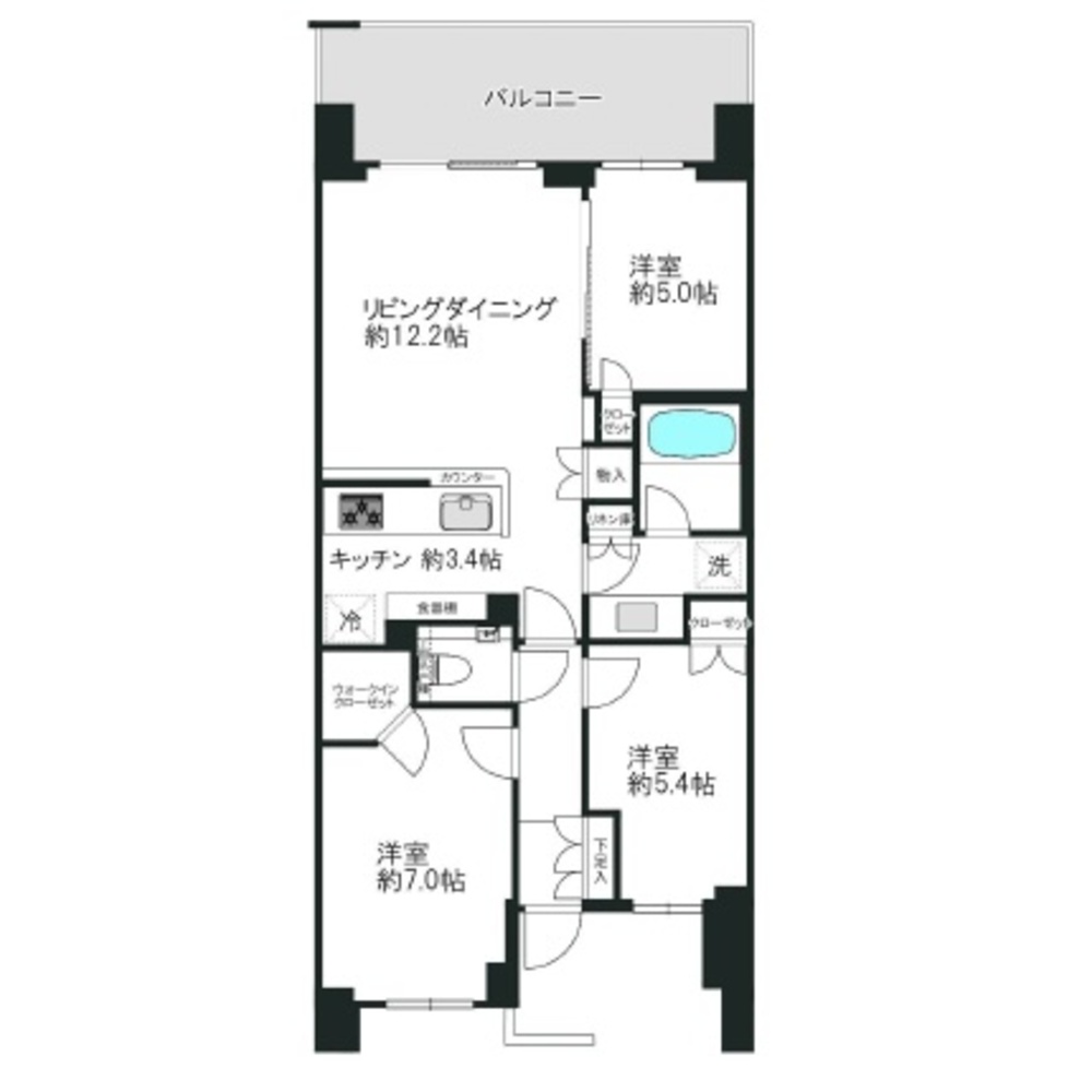 クラッシィハウス世田谷公園マスターズガーデン 東京都世田谷区池尻2 (38万円／3LDK (洋7 洋5.4 洋5 LDK15.6)／70.27㎡)｜賃貸物件(賃貸マンション・アパート・一戸建て ...