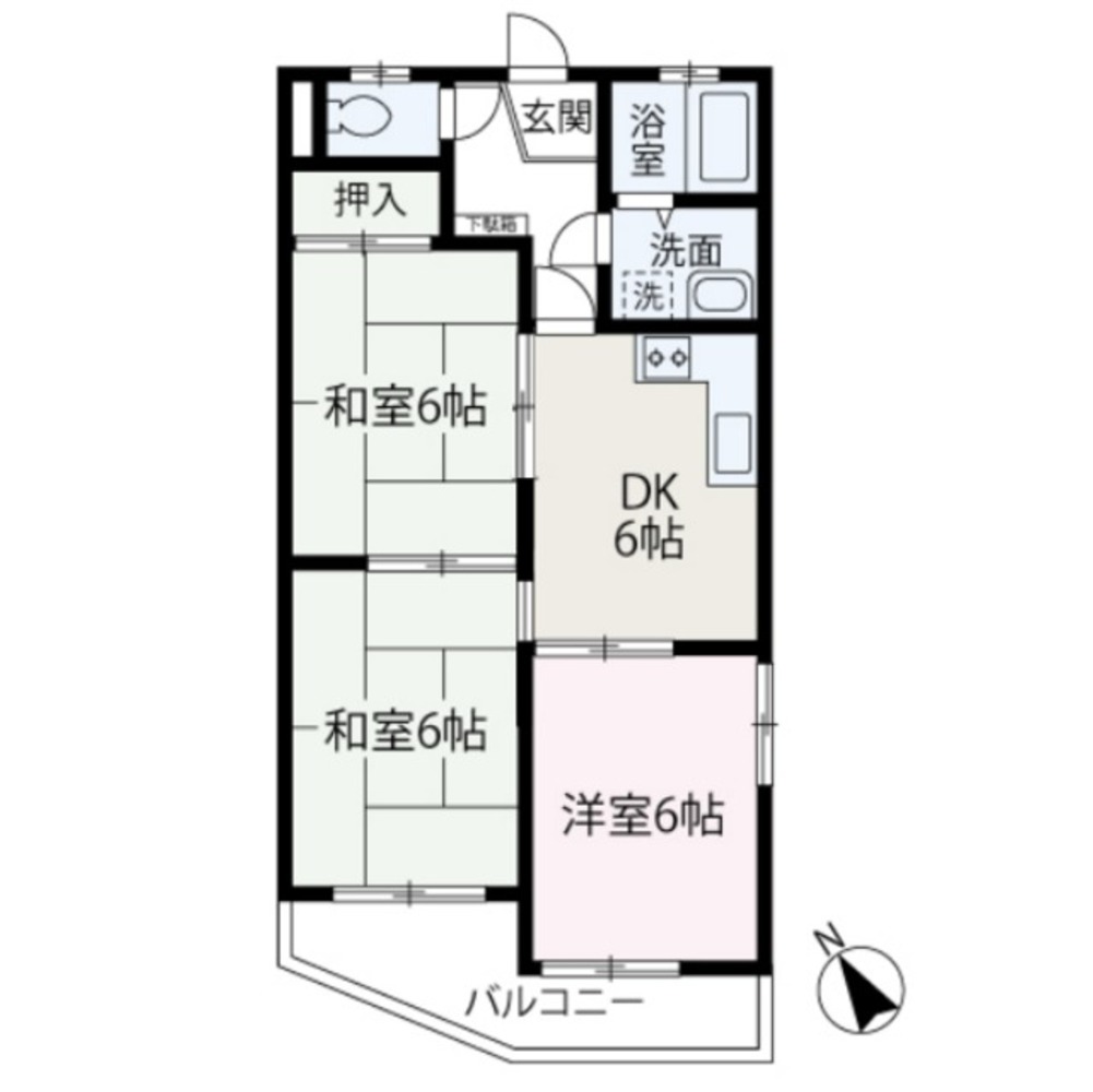 エステート和光新倉． 埼玉県和光市新倉2 (10万円／3DK (和6 和6 洋6 DK6)／51.03㎡)｜賃貸物件(賃貸マンション・アパート・一戸建て)の住宅情報・お部屋探しならYahoo!不動産