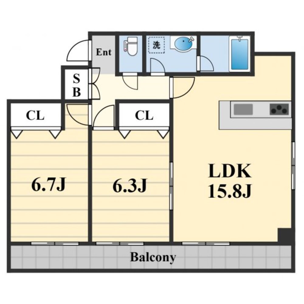 ヴィラ・デル・ソーレ栄 神奈川県厚木市栄町1 (14.85万円／2LDK (洋6.7 洋6.3 LDK15.8)／65.6㎡)｜賃貸物件(賃貸マンション・アパート・一戸建て)の住宅情報・お ...