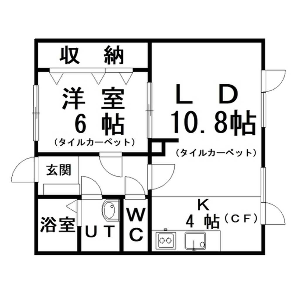 リバーズII 北海道釧路市新釧路町 (5.2万円／1LDK (洋6 K4LD10.8)／49.68㎡)｜賃貸物件(賃貸マンション・アパート・一戸建て)の住宅情報・お部屋探しならYahoo!不動産