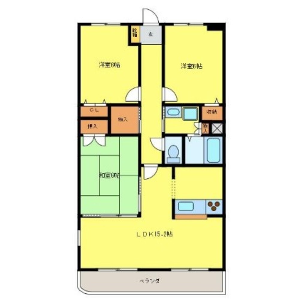 一番広い3LDK ラフィネ 三重県伊賀市小田町 (7.2万円／3LDK (和6 洋6 洋6 LDK15.2)／76.26㎡)｜賃貸物件(賃貸マンション・アパート・一戸建て)の住宅情報・お ...