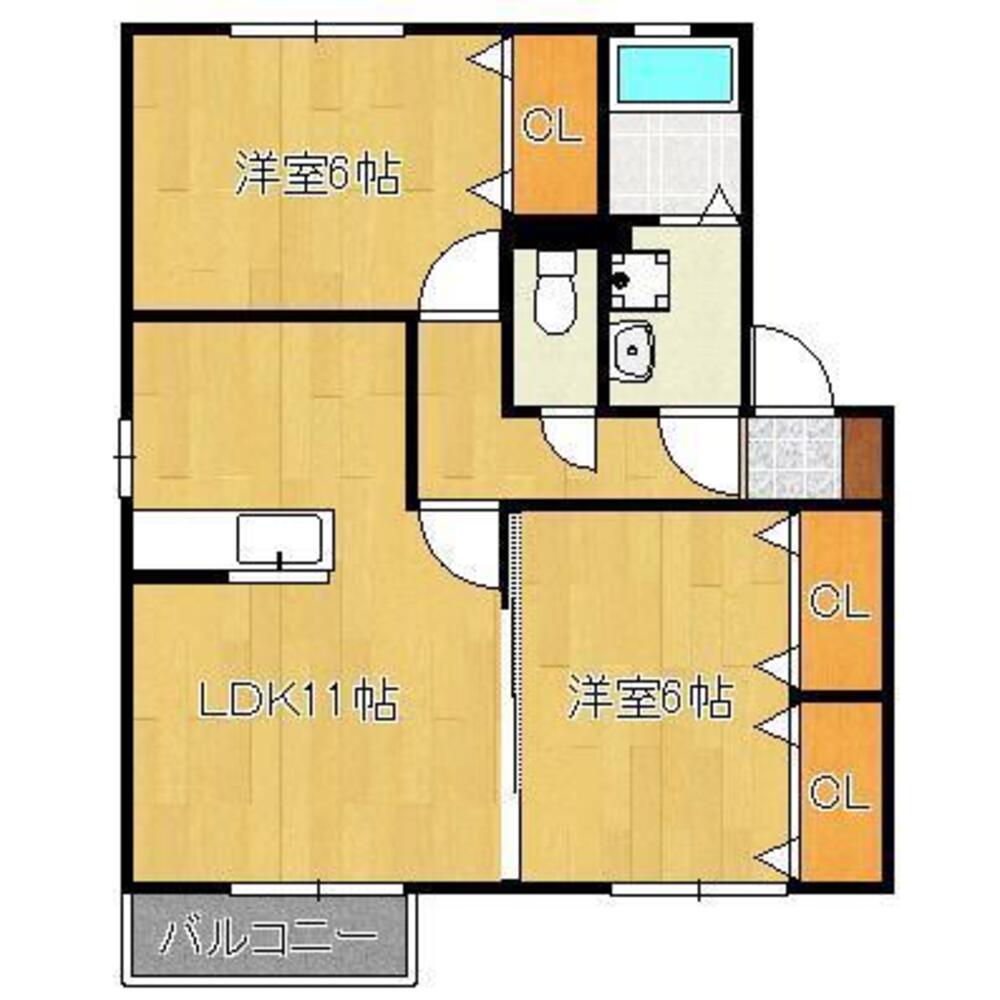 メゾン宮田C棟 福岡県宮若市宮田 (4.8万円／2LDK (洋6 洋6 LDK11)／55.44㎡)｜賃貸物件(賃貸マンション・アパート・一戸建て)の住宅情報・お部屋探しならYahoo!不動産