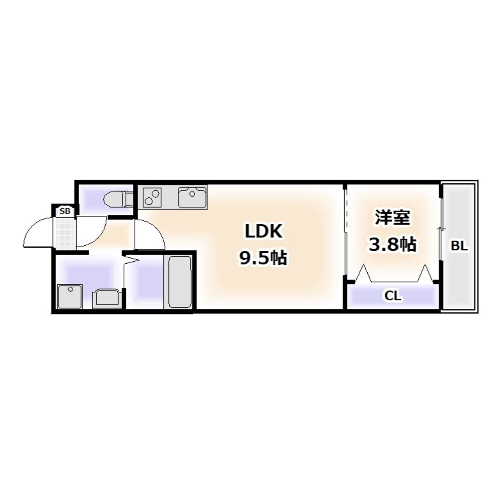 GRAND STEADY西田辺(グランドスタディ西田辺) 大阪府大阪市阿倍野区長池町 (9.5万円／1LDK (洋3.8 LDK9.5)／31.65㎡)｜賃貸物件(賃貸マンション・アパート ...