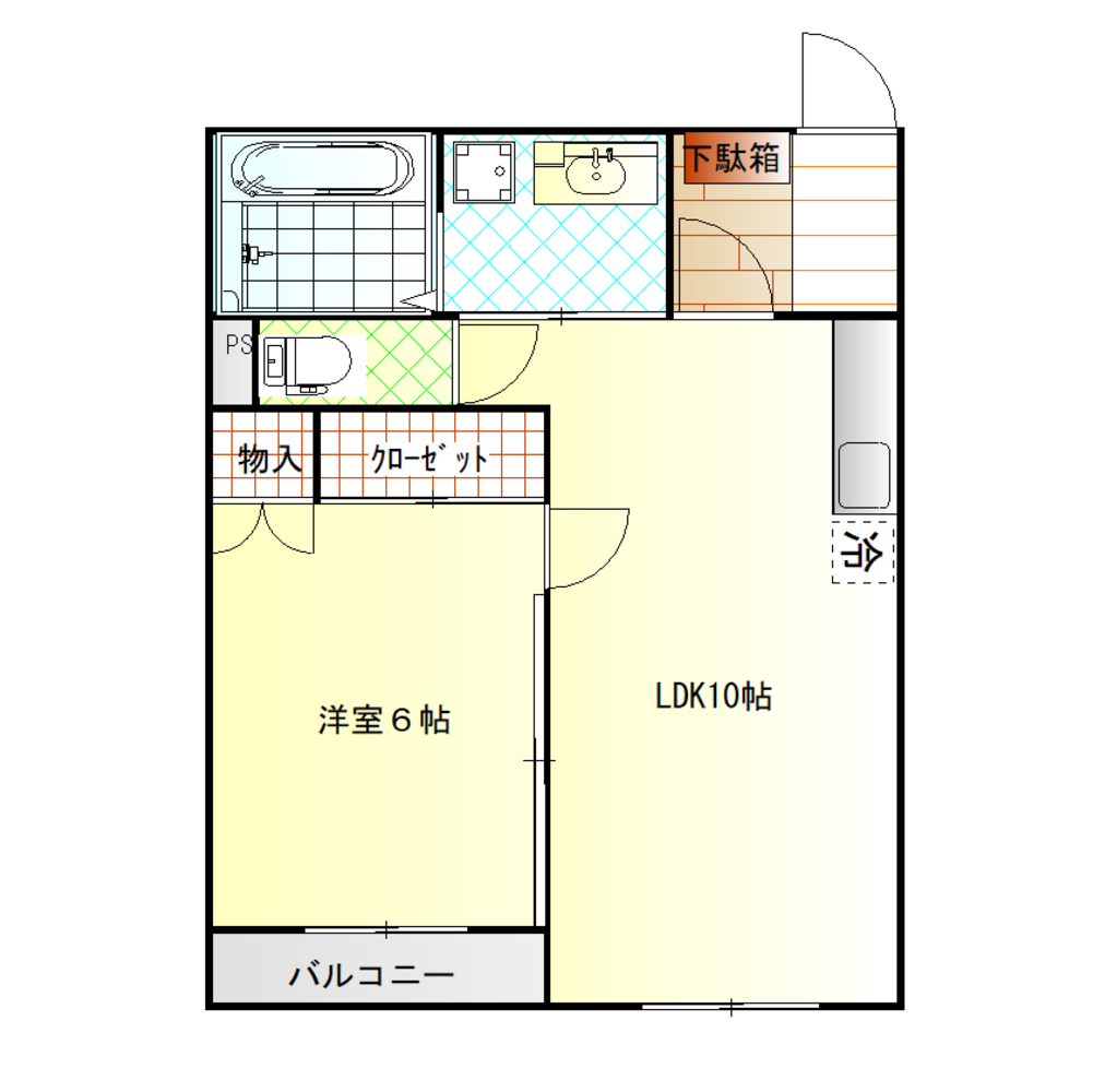 サンガーデン六日町 山形県山形市六日町 (5.5万円／2DK／41.74㎡)｜賃貸物件(賃貸マンション・アパート・一戸建て)の住宅情報・お部屋探しならYahoo!不動産