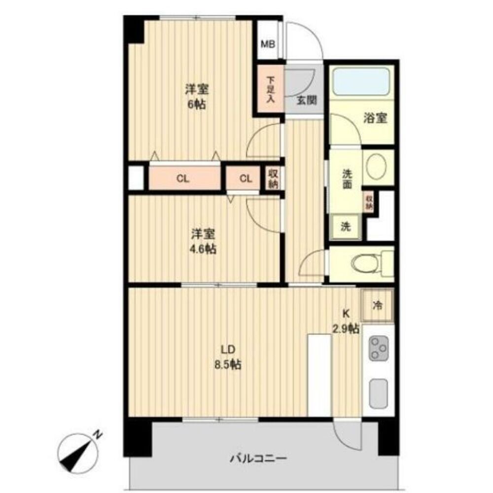 グラディート町田 東京都町田市原町田1 (17.4万円／2LDK (洋6 洋4.6 LDK11.4)／51.45㎡)｜賃貸物件(賃貸マンション・アパート・一戸建て)の住宅情報・お部屋探しなら ...