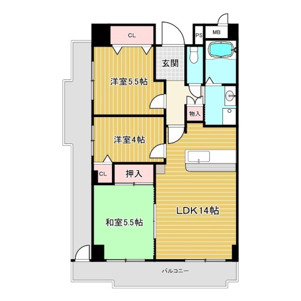 コモンパレス清水が丘 兵庫県神戸市垂水区清水が丘1 (7.6万円／3LDK (和5.5 洋5.5 洋4 LDK14)／65㎡)｜賃貸物件(賃貸マンション・アパート・一戸建て)の住宅情報・お ...