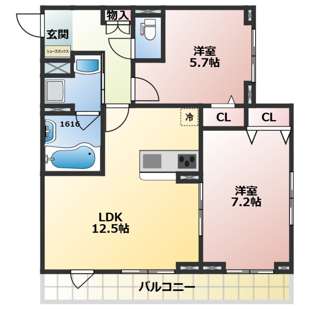 Grand One 埼玉県さいたま市大宮区吉敷町3 (18.2万円／2LDK (洋7.2 洋5.7 LDK12.5)／59.32㎡)｜賃貸物件(賃貸マンション・アパート・一戸建て)の住宅情報 ...